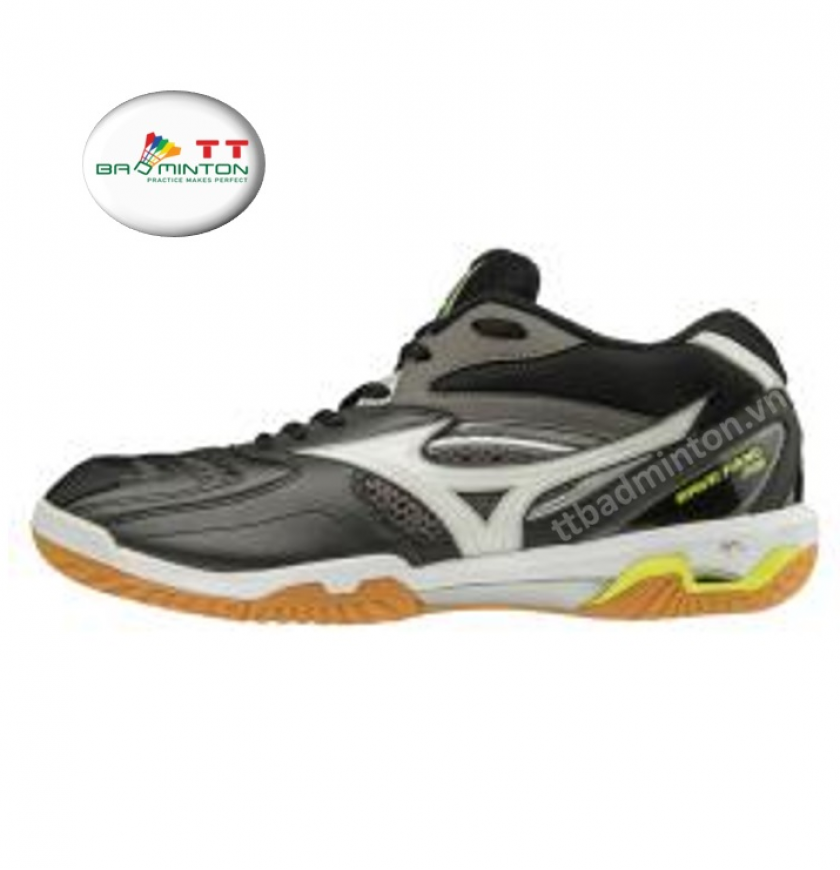Giày cầu lông Mizuno (Nhật) Wave Fang Pro MID - đen